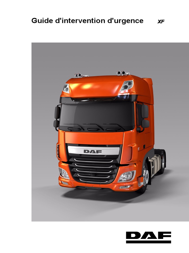 DAF XF Emergency Reponse Guide XF Euro 6 PUB00778 1 FR | PDF