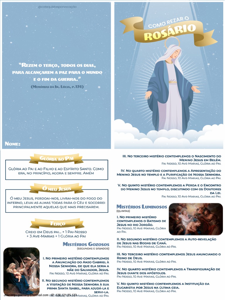 Como Rezar o Rosário | PDF