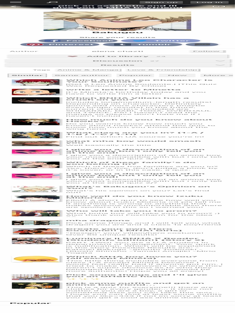 Bakugou Pick An Aesthetic and Ill Give You A MHA Boyfriend - Quiz | Download Free PDF | Mass ...