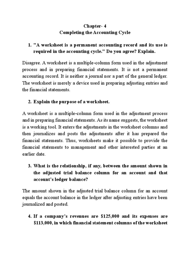 Chapter-4 Theory - 1-18 - Financial Accounting | PDF