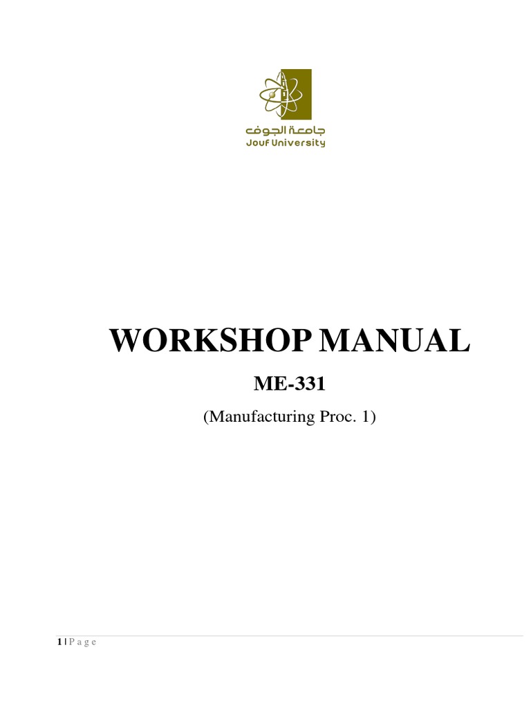 Lab Manual - Faculty Member - ME 331 | PDF