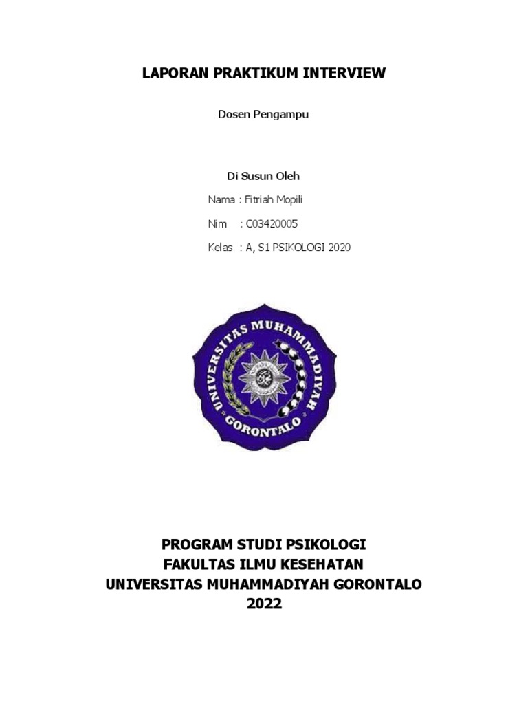 Laporan Praktikum Interview | PDF