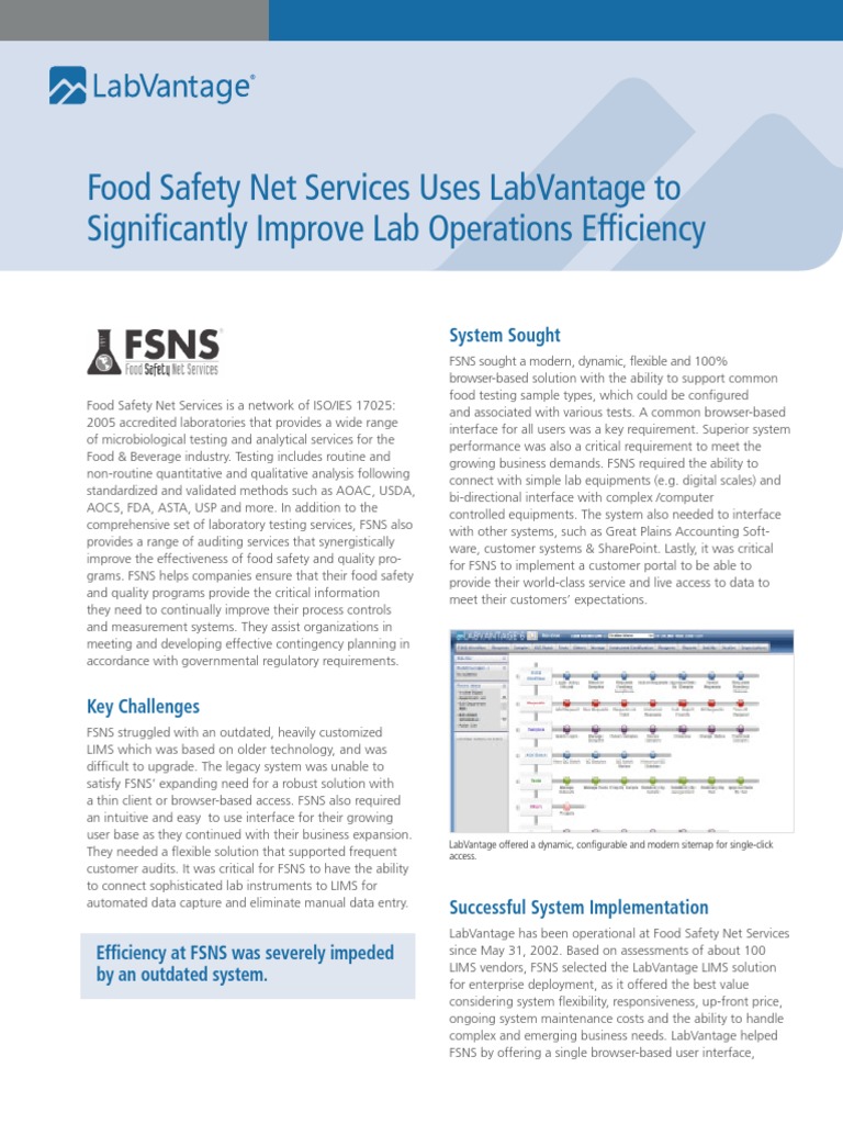 Food Safety Net Services | PDF