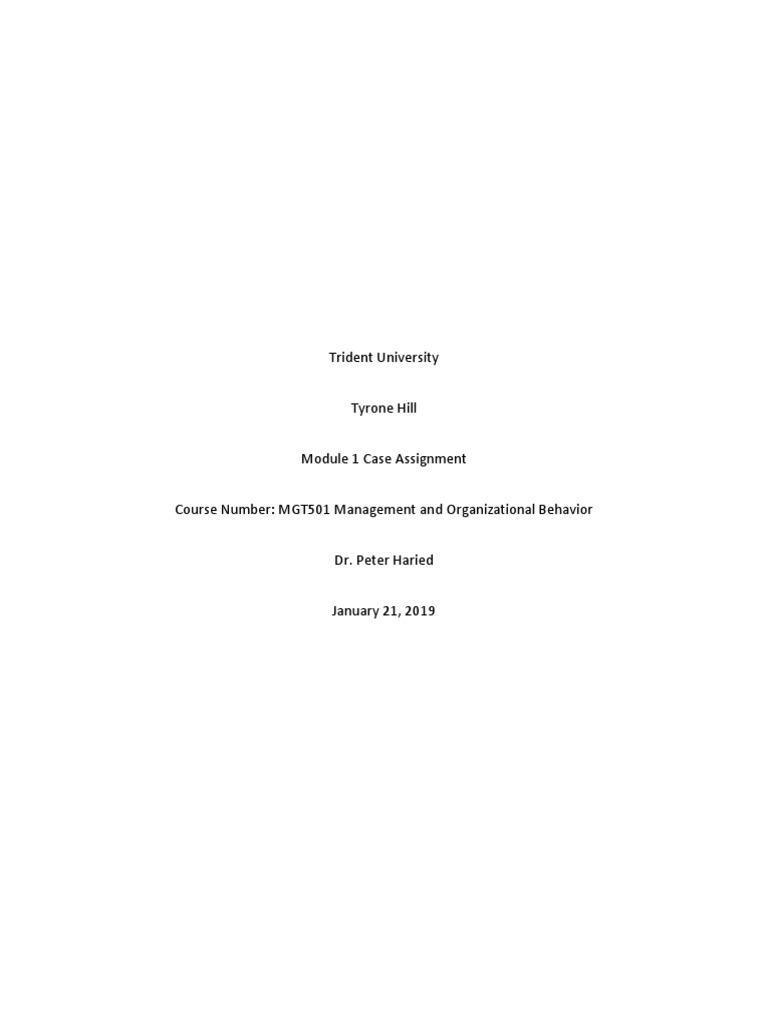 Mgt501 Module 1 Case Pdf