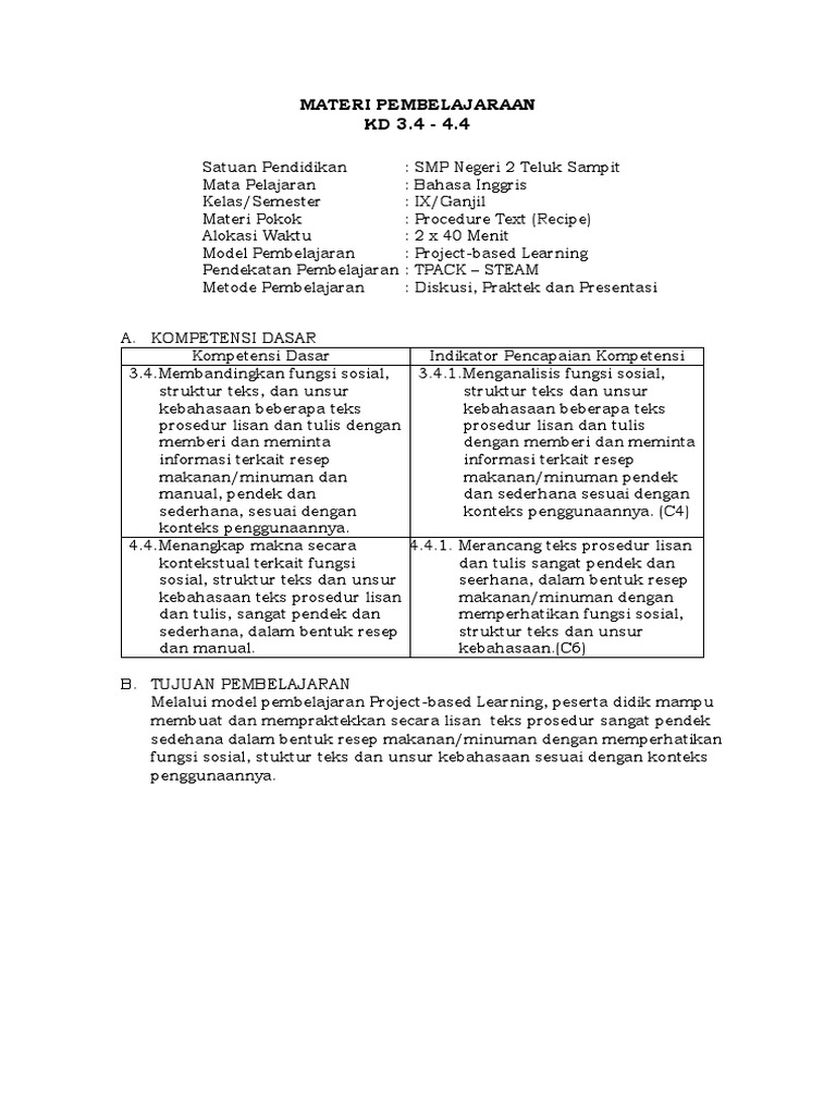 Teaching Material | PDF