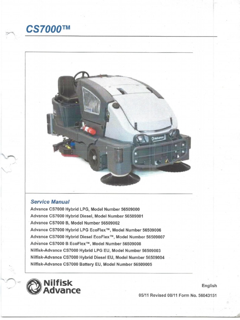 Advance Cs7000 Service Manual | PDF