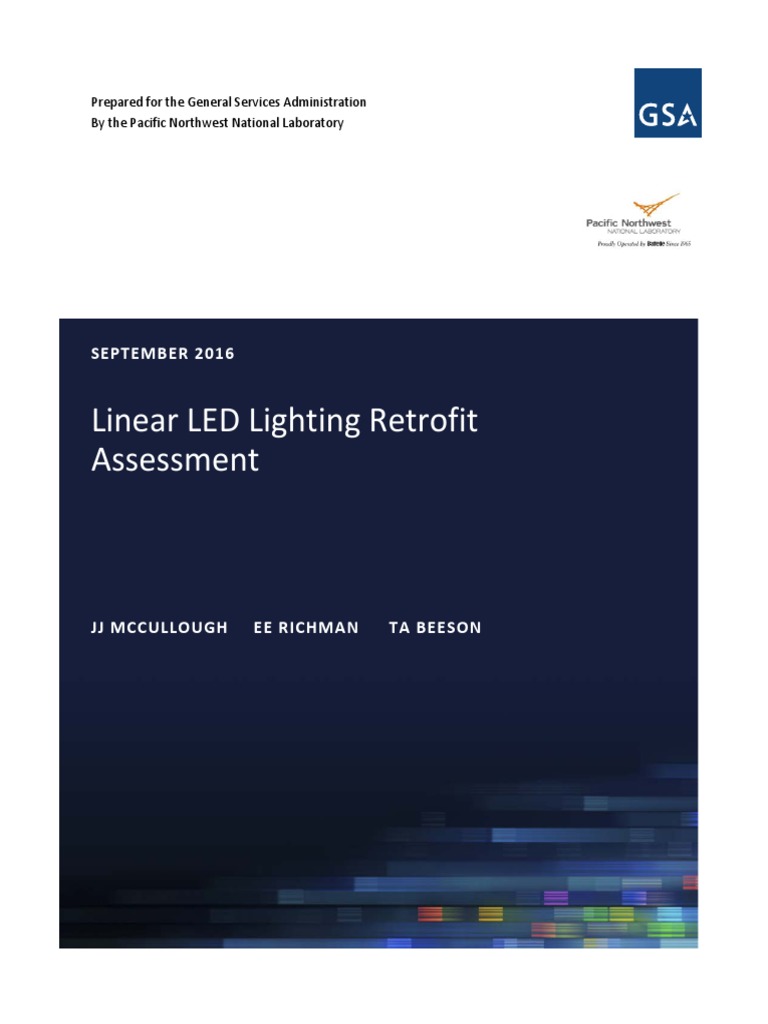 GSA GPG Linear LED Retrofit Assessment-508 | PDF