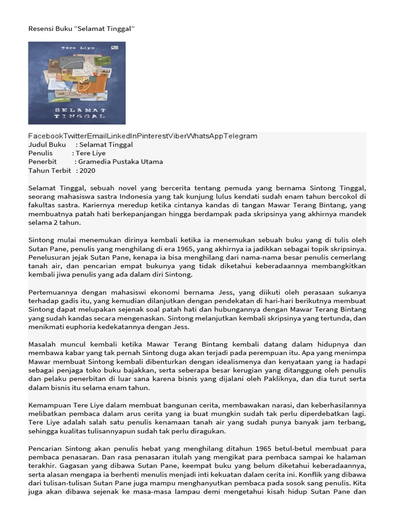 Contoh Juara Resensi Buku | PDF