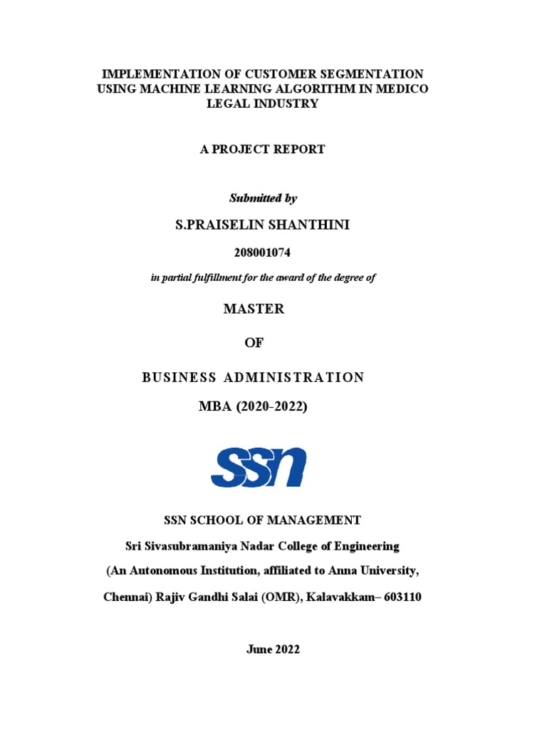 Data Science Project | PDF | Cluster Analysis | Machine Learning