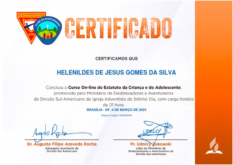 certificado Eca DBV | PDF