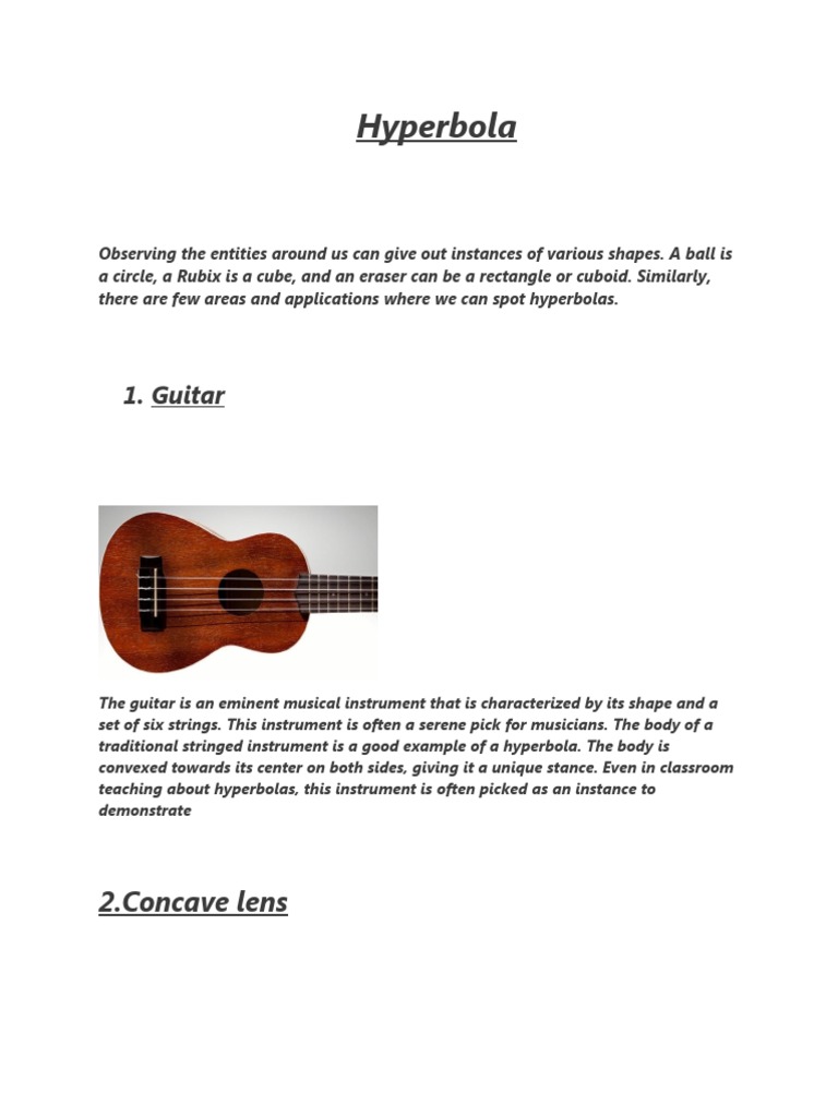 Hyperbola: 1. Guitar | PDF