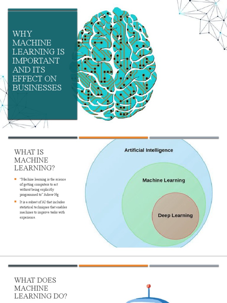 Why Machine Learning Is Important And Its Effect Pdf Machine