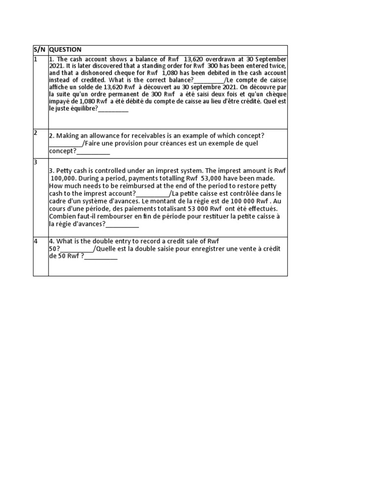 Exam (Cashier) | PDF