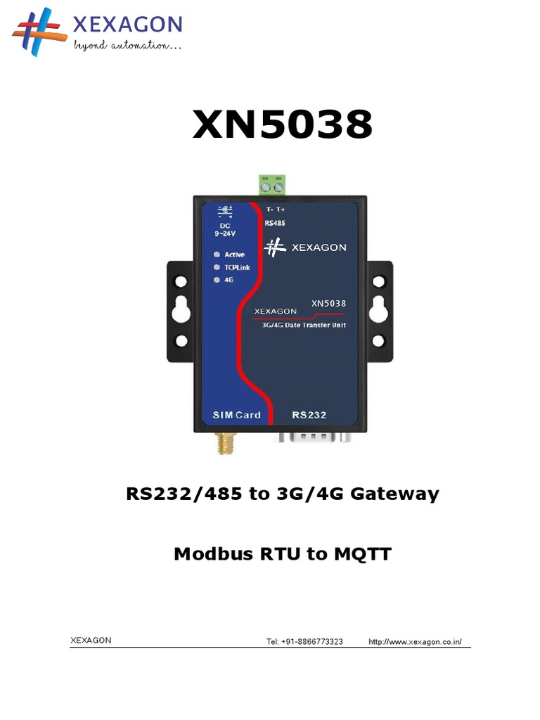 Modem-With RTU To MQTT Router | PDF