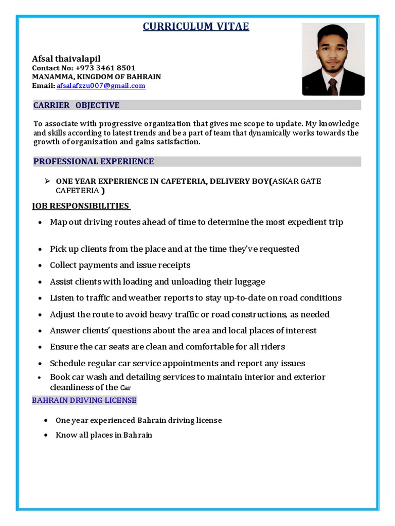 Afsal CV | PDF