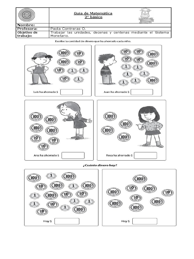 2° 5 MAT Guia 4 Sistema Monetario | PDF