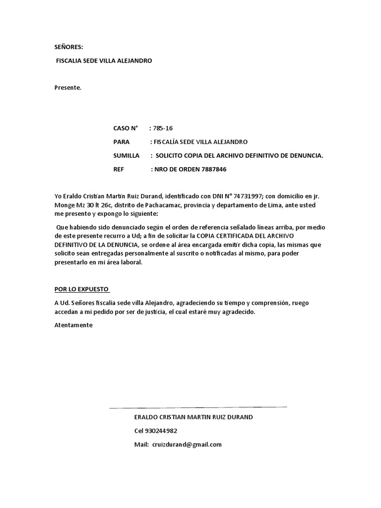 Solicitud de Archivo Definitivo | PDF