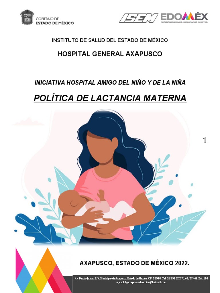 Política de Lactancia Materna Axapusco | PDF | Amamantamiento | Parto