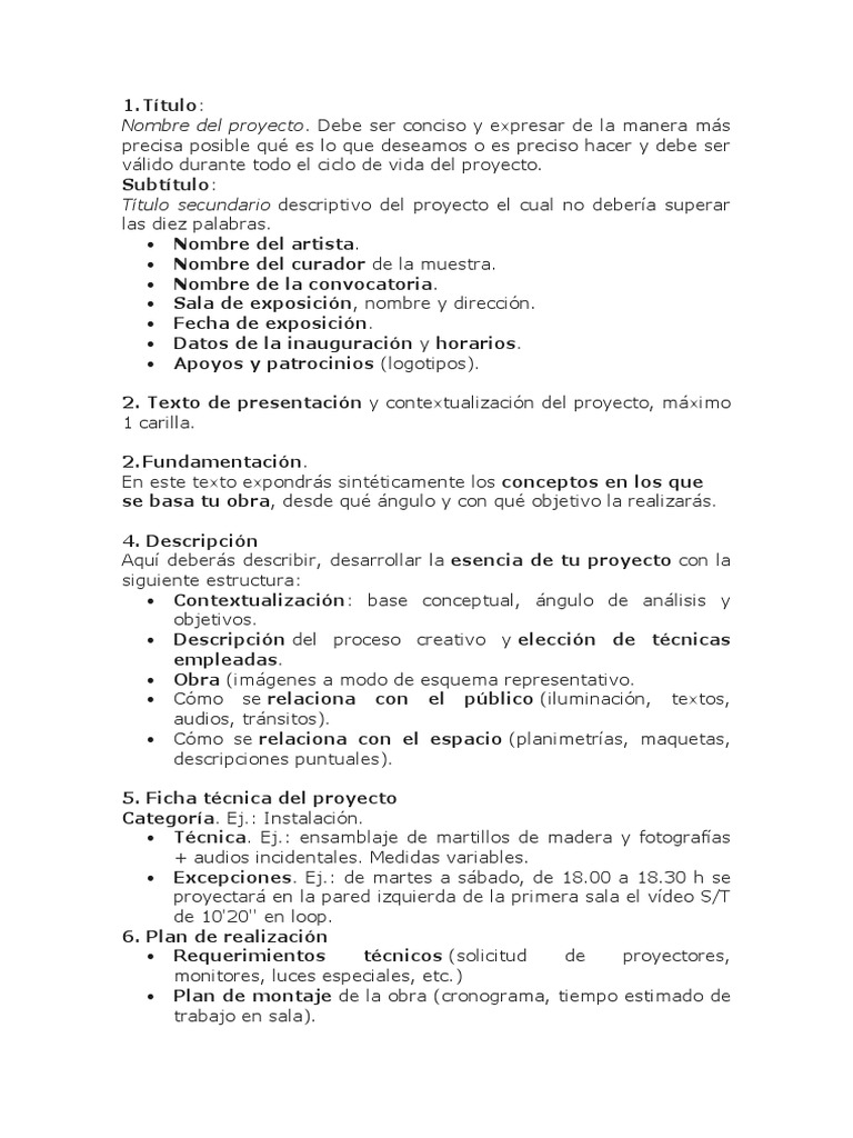 Ejemplo de Proyecto Artístico Colectivo | PDF | Plan de estudios