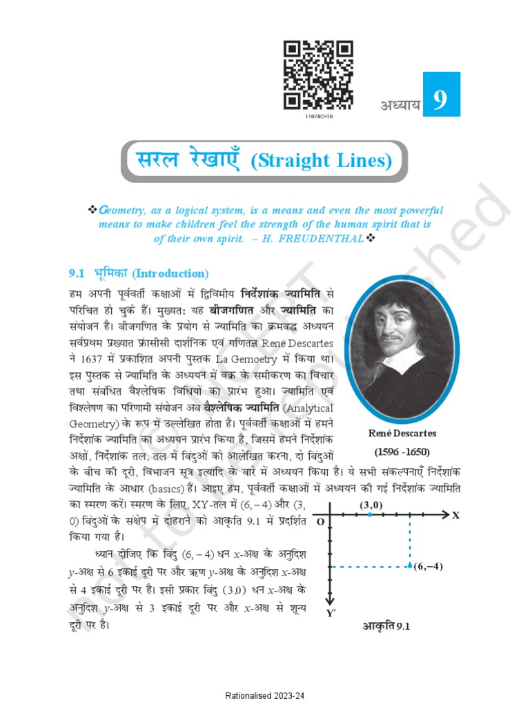 Straight lines : Mathematics | PDF | Mathematics | Geometry