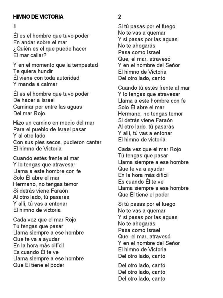Himno de Victoria | PDF | Poesía