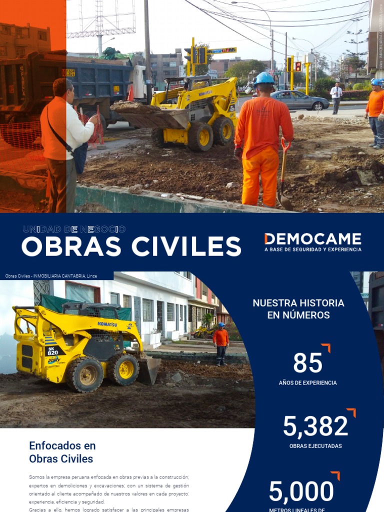 Brochure Obras Civiles 2022 PDF | PDF