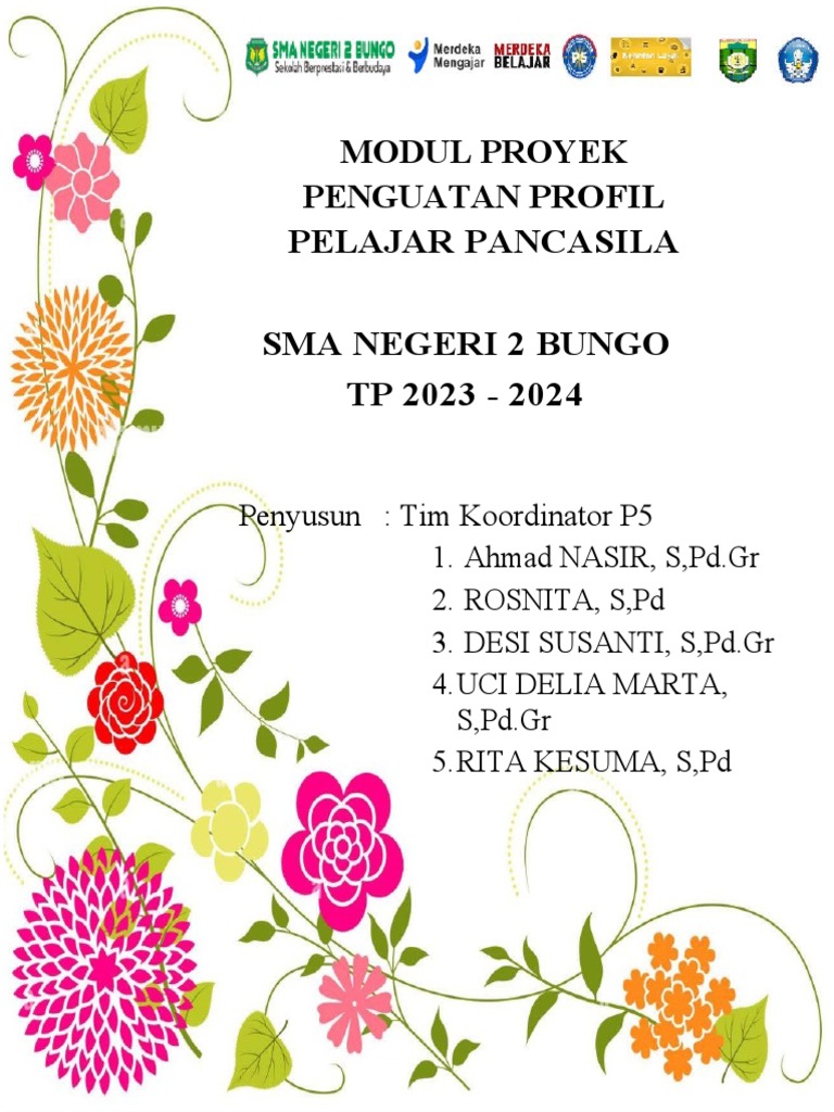 A. Sampul Modul Projek 1 Tari & Makanan Tradisional | PDF