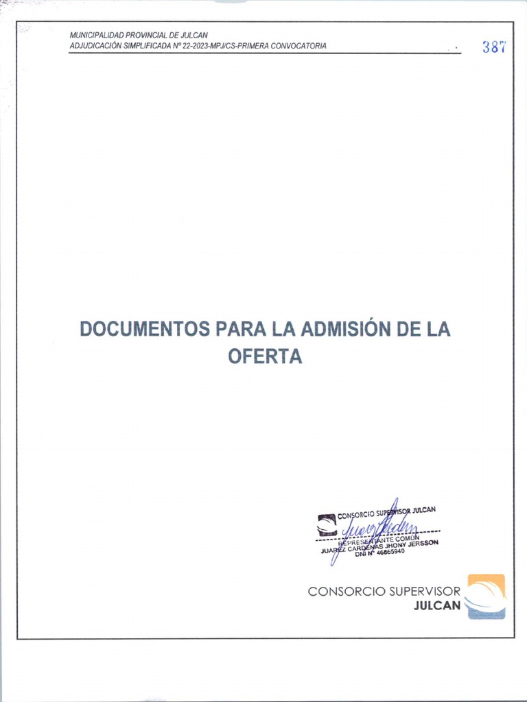 As 22 Documentos para Adminsion de Oferta 20230706 180806 383 | PDF