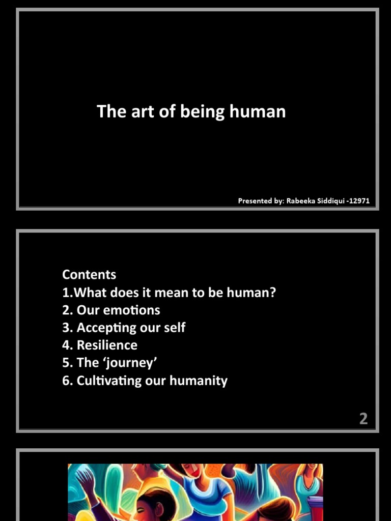 Art of Being Human | PDF