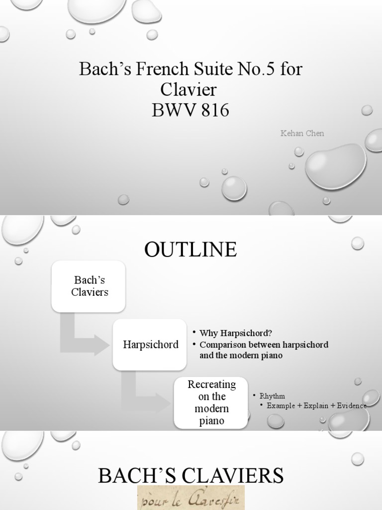 Presentation - Year 3 | PDF | Harpsichord | Johann Sebastian Bach