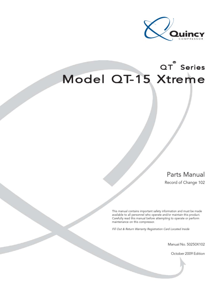 Manual de Parte QT-15 Xtreme 2009 | PDF | Valve | Mechanical Engineering