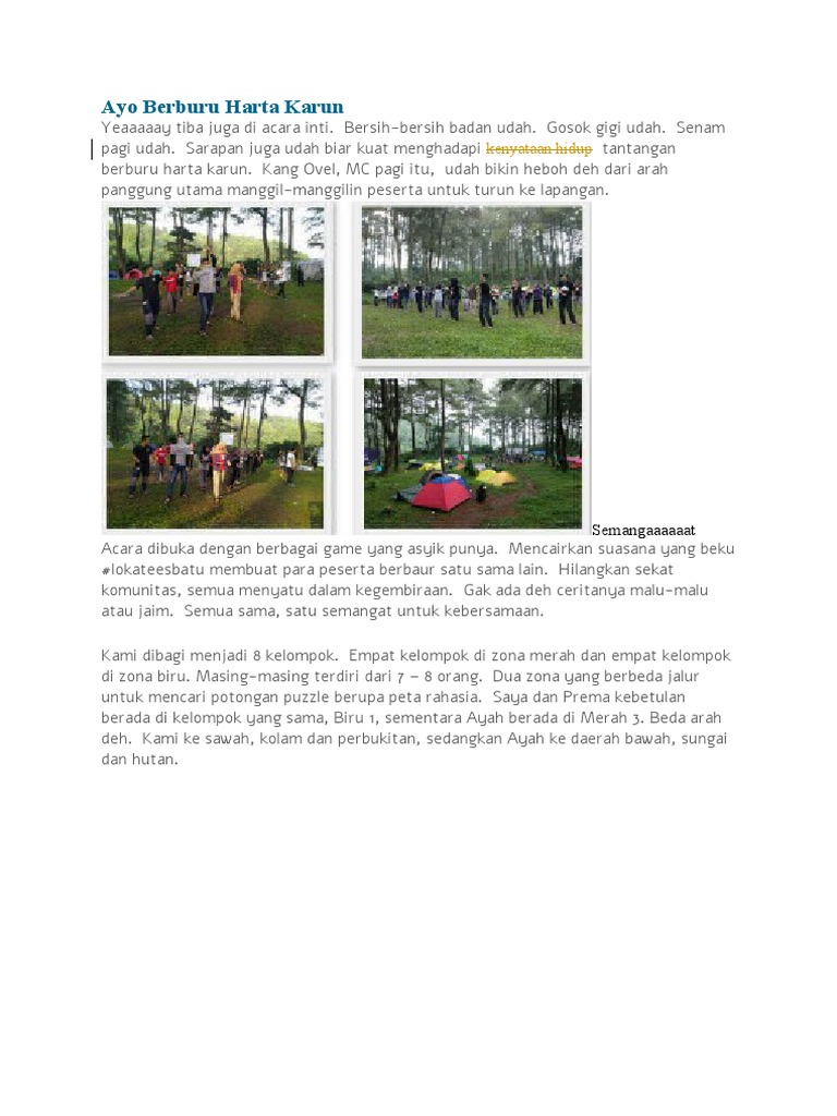 Permainan Berburu Harta Karun 1 | PDF
