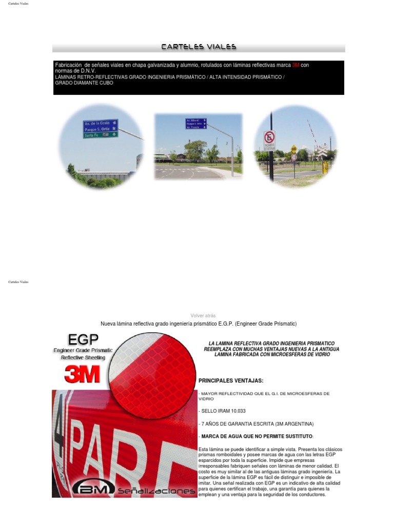 Carteles Viales | PDF