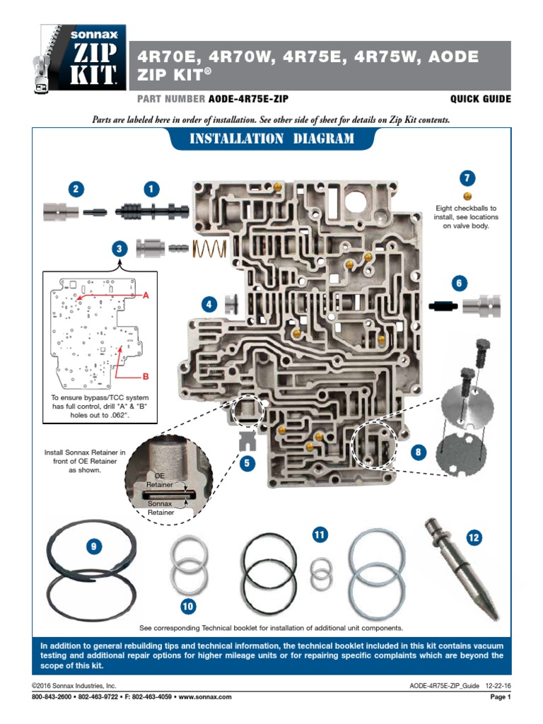 4R75W Series Compatibles | PDF