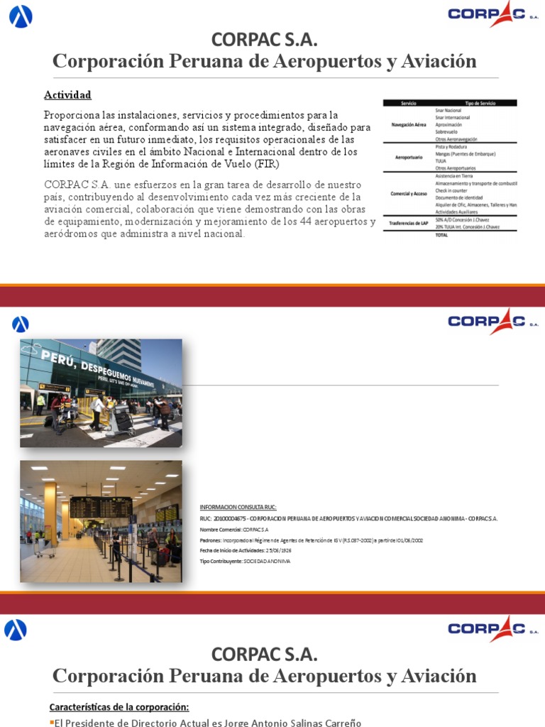 Corpac Sa | PDF | Aeropuerto | Perú
