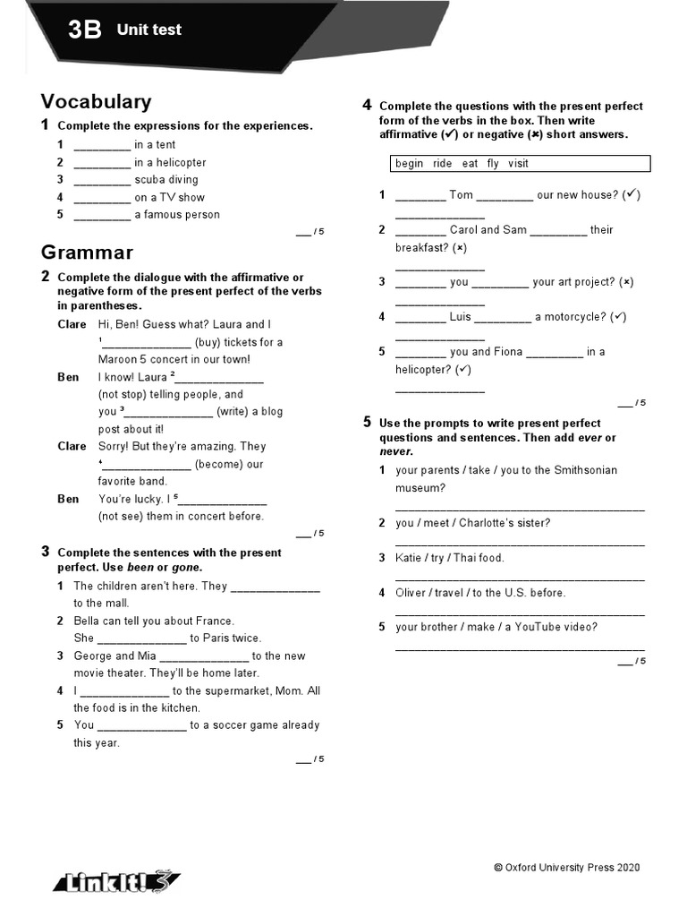 LI L3 Unit Test 3B | PDF