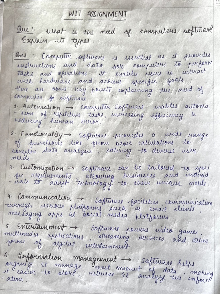 Wit Assignment 1-1 | PDF