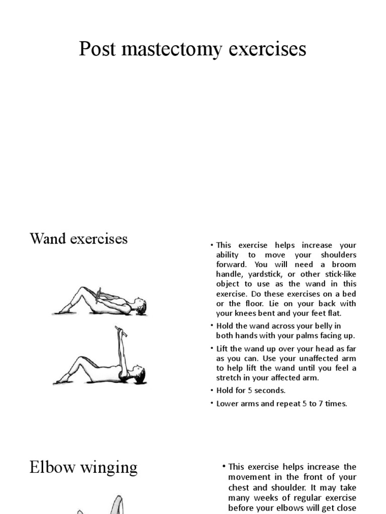 Post-Mastectomy Exercise Guide | PDF | Self-Improvement