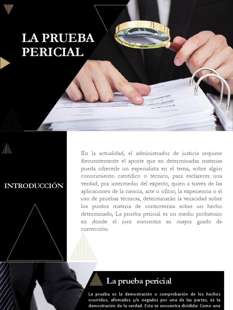 La Prueba Pericial | PDF | Evidencia (ley) | Testigo experto