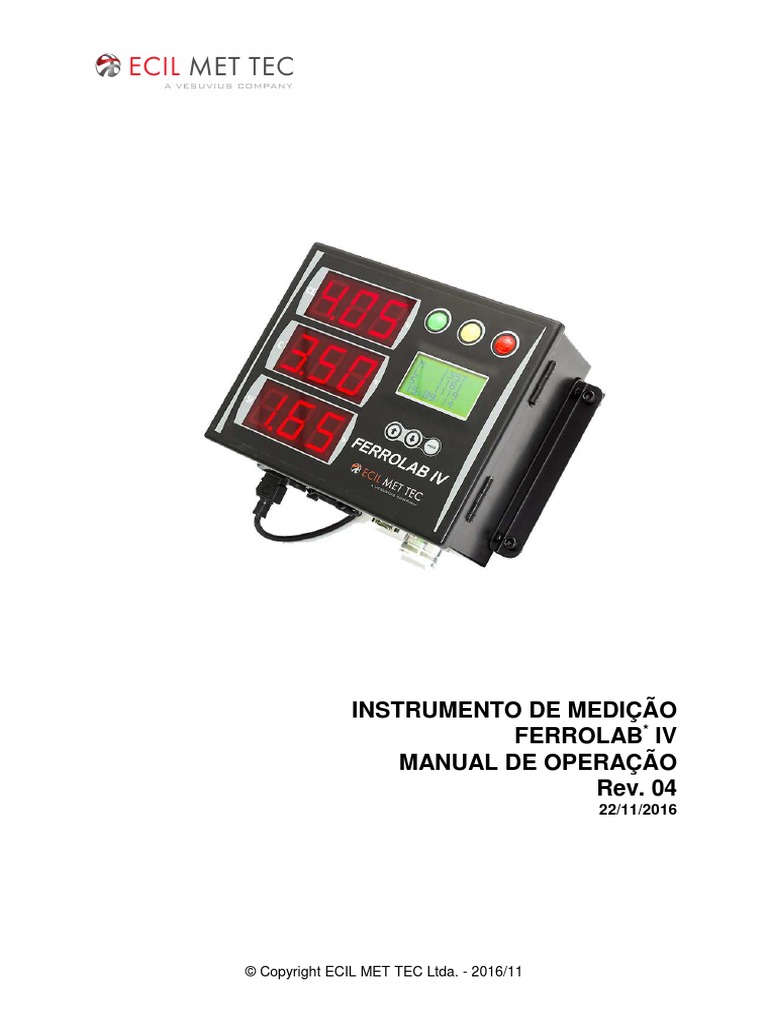 FERROLAB IV - PTB - Rev 04 | PDF | Termopar | Temperatura