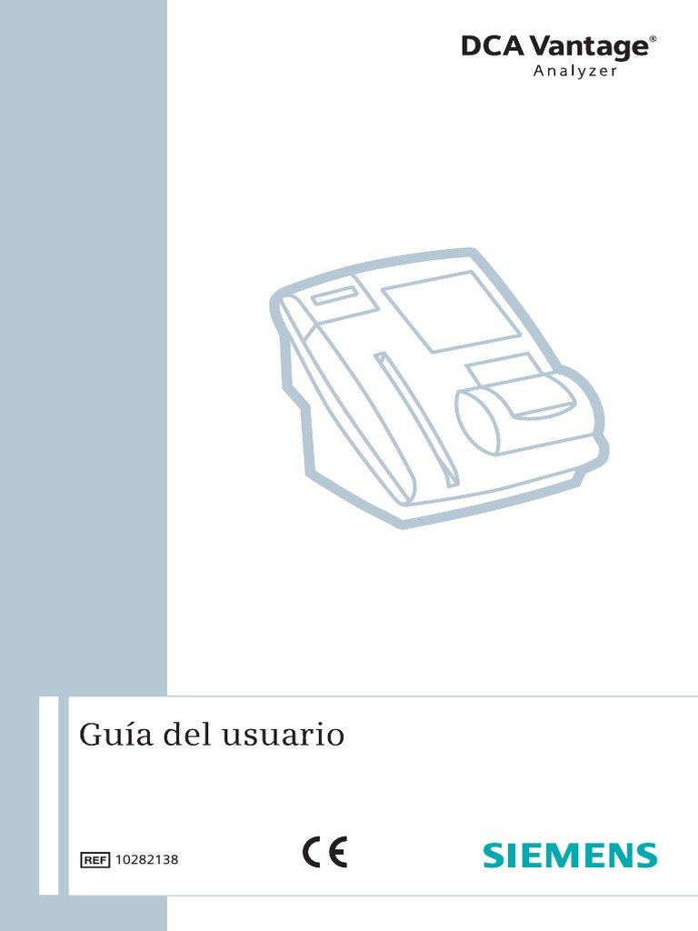 SIEMENS DCA Vantage Analizador Manual de Usuario | PDF | USB | Memoria USB
