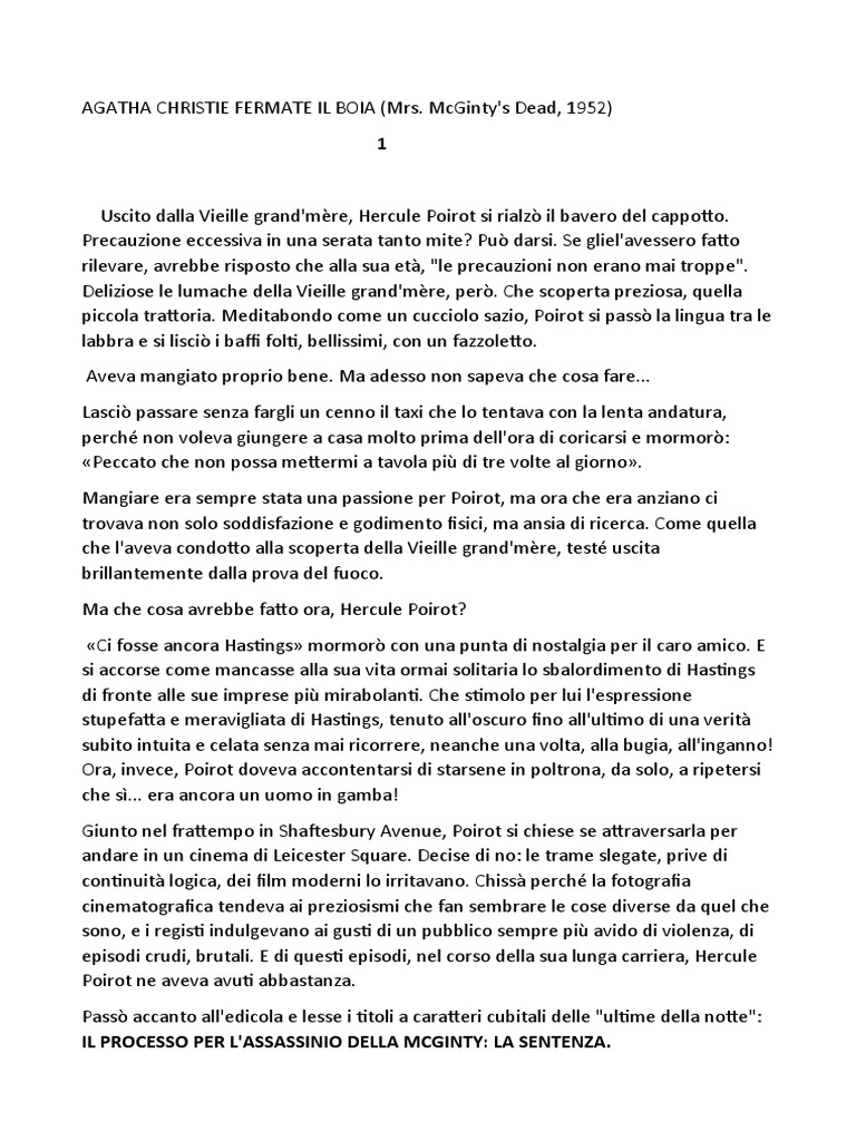 Agatha Christie Fermate Il Boia | PDF