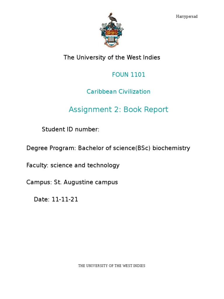 Areanna Harrypersad Book Report | PDF | Gender Studies | Feminism