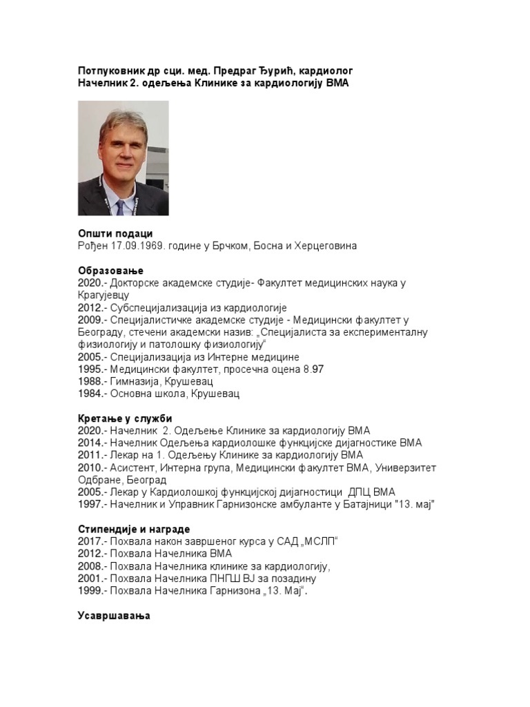 Predrag Djuric SRB | PDF