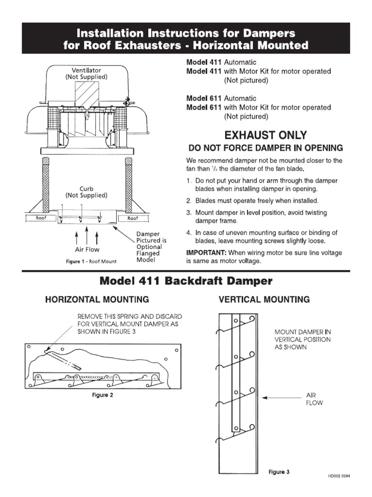 Sample Damper Installation Diagram | PDF