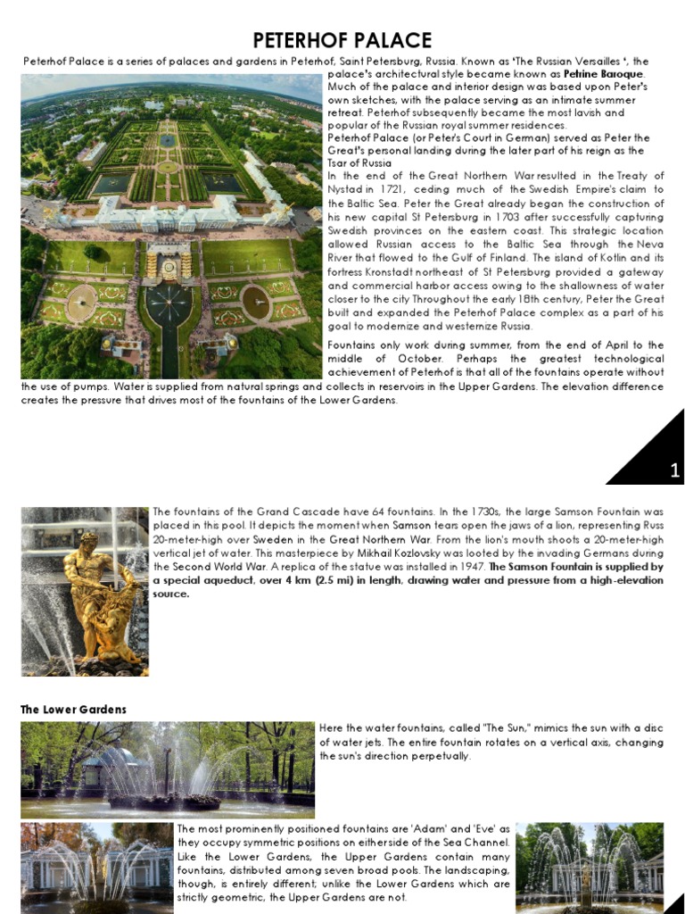 Peterhof Palace | PDF