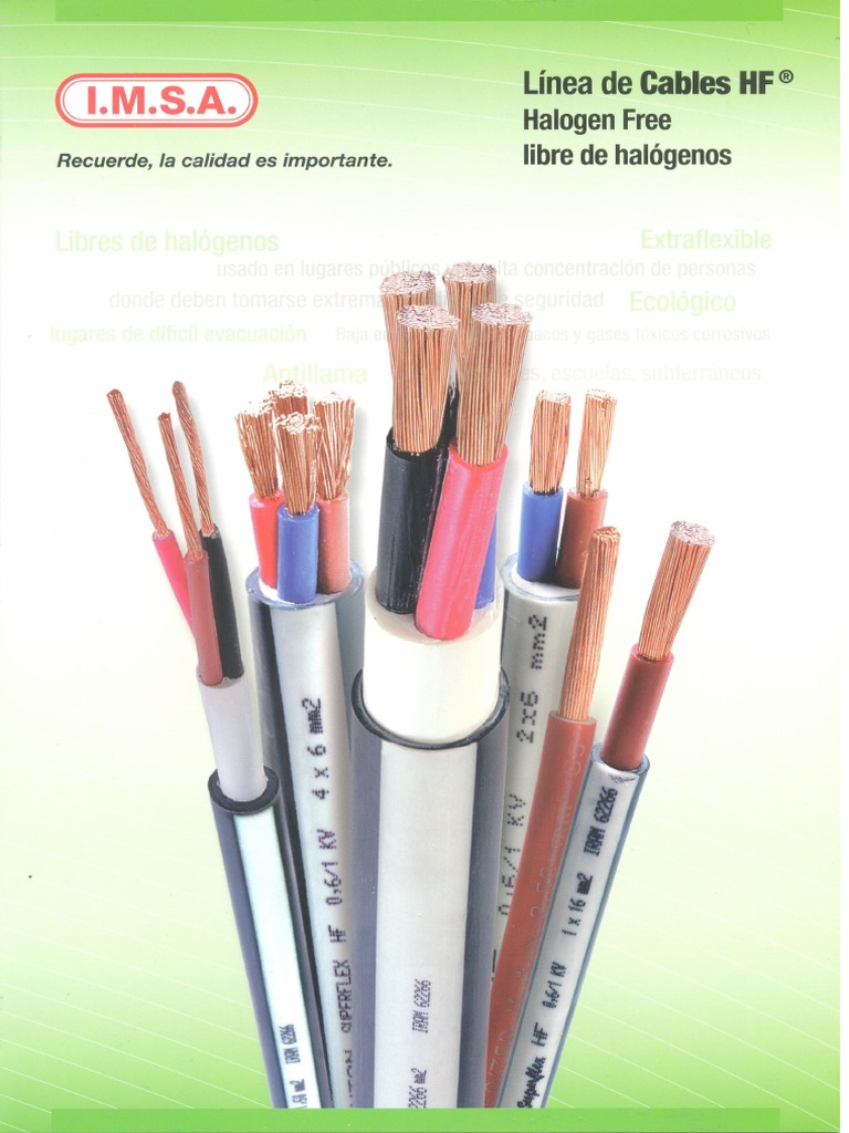 Linea de Cables HF Halogen Free Libre de Halogenos | PDF