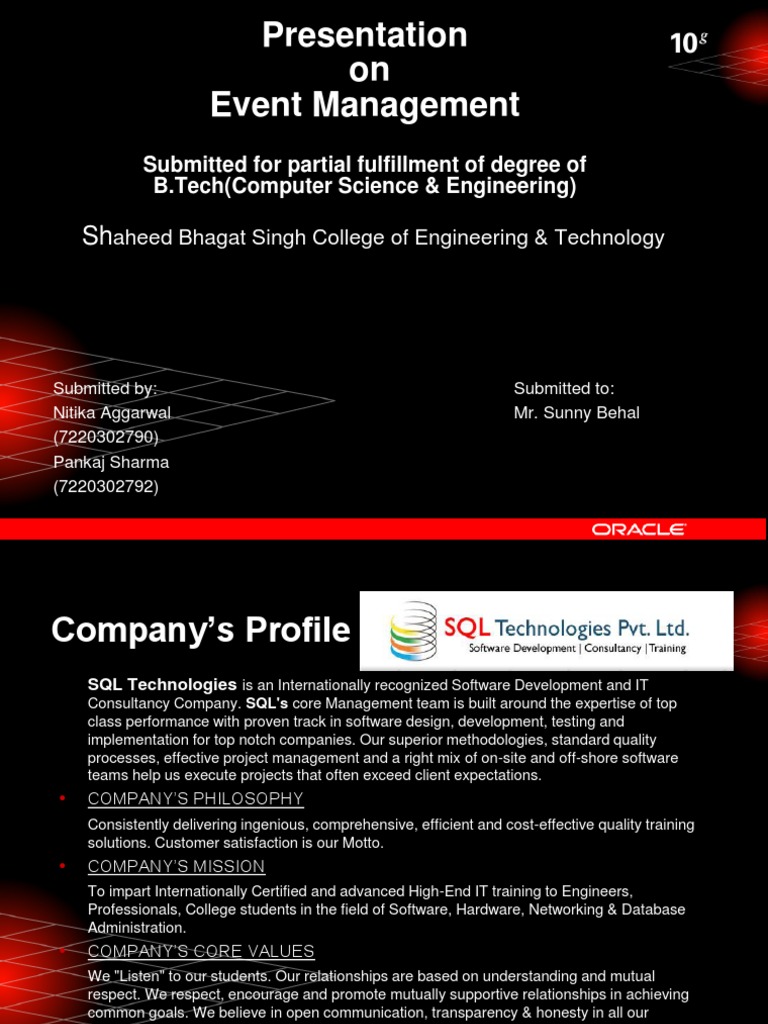 Event Management System Development | PDF | Databases | Computer Data ...