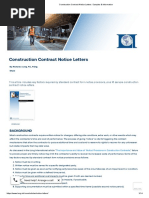 Fidic Letters by Contractor | PDF | Subcontractor | Employment