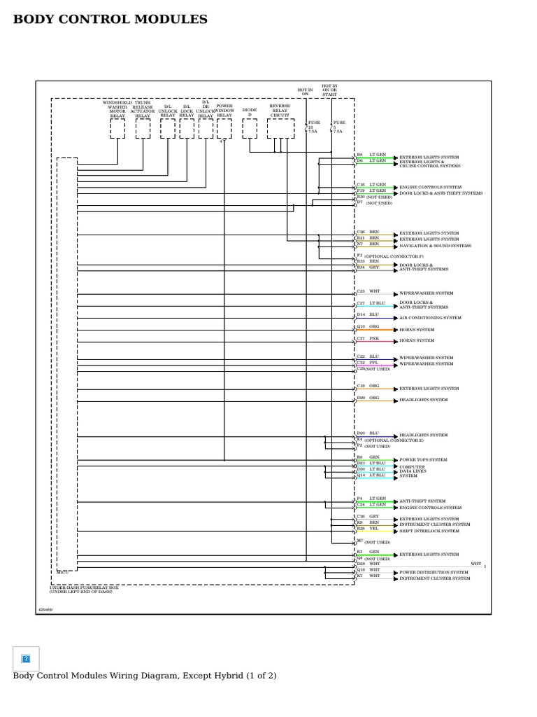BODY CONTROL MODULES - Honda Civic LX 2014 - SYSTEM WIRING DIAGRAMS | PDF